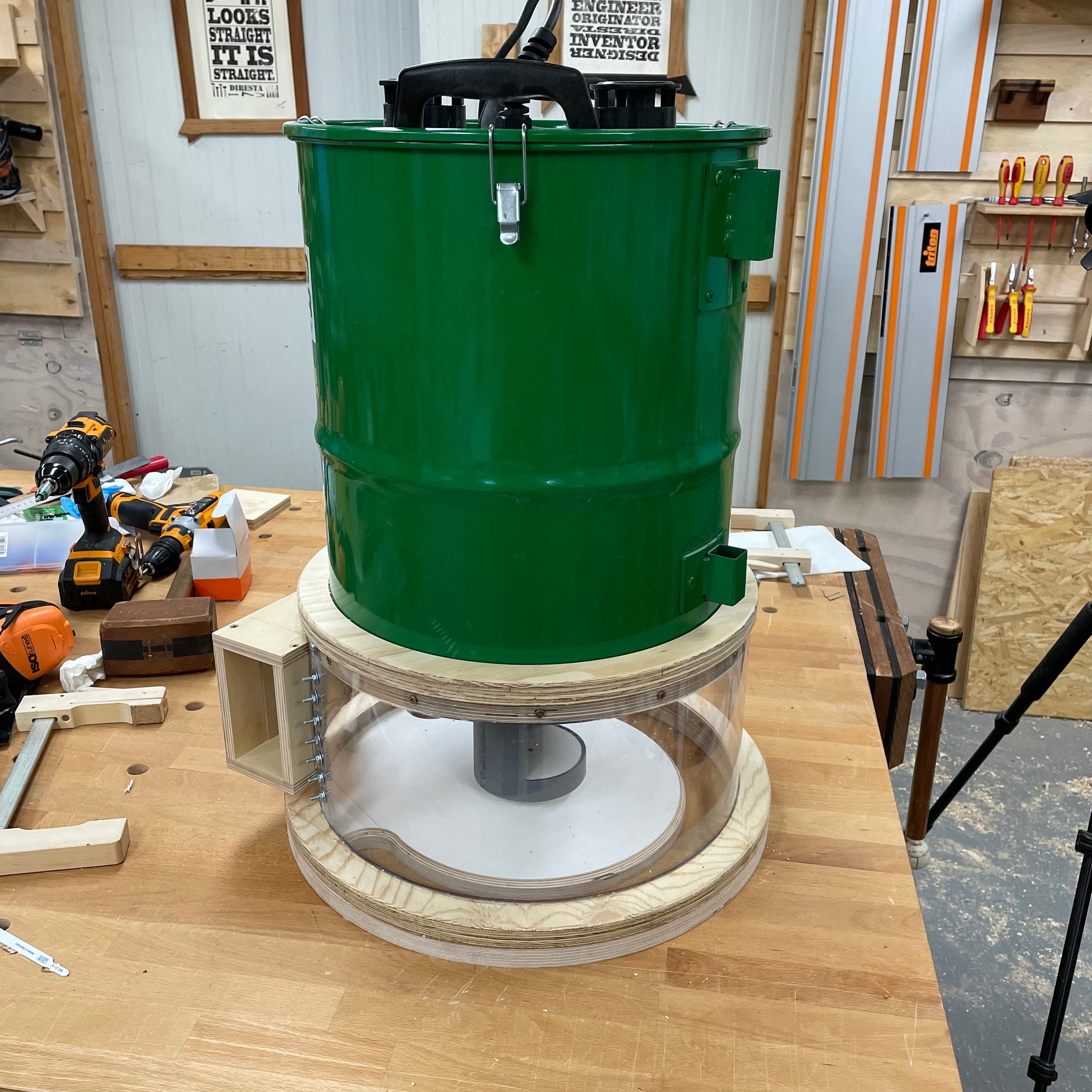 Zyklonabscheider Absauganlage (Bauplan) – Frank's Shed